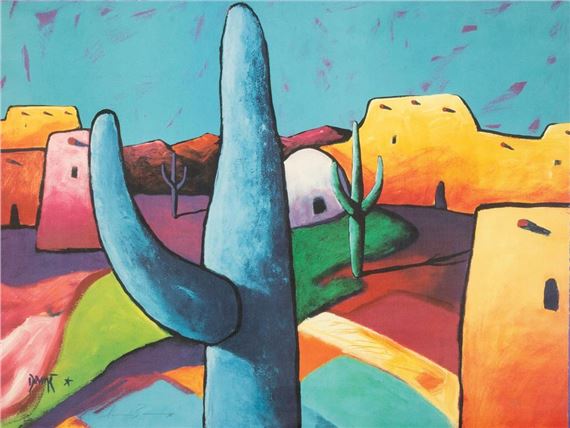 Downé Burns | Pair of Lithographs: Sentinels + Three Wishes Adobe ...