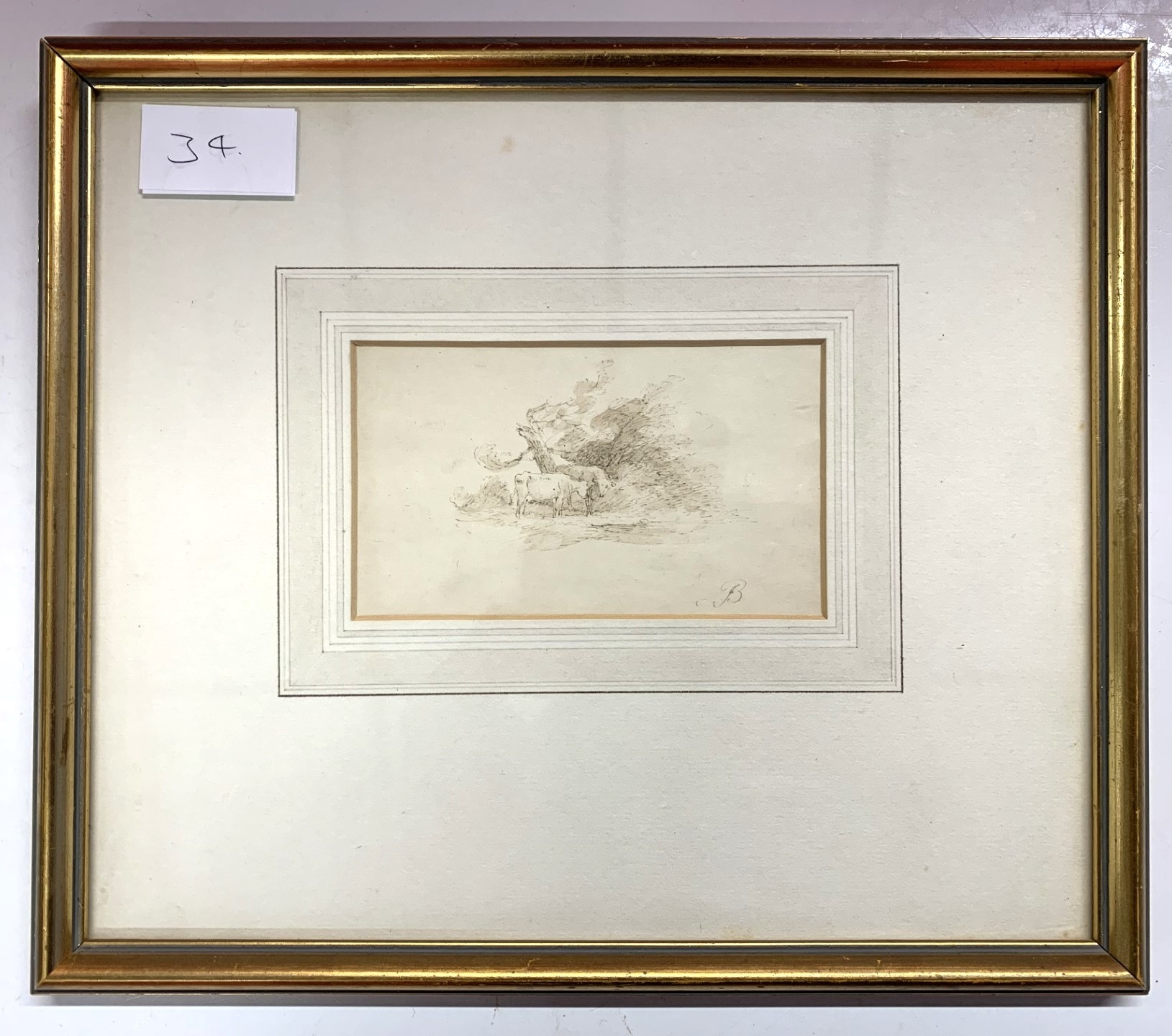 John Joseph Barker | Grazing Cattle | MutualArt