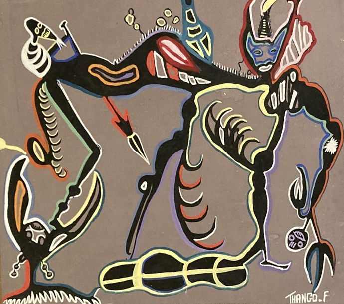 Francois Thango | François THANGO (Congo - 1936-1981) Danse Deux ...