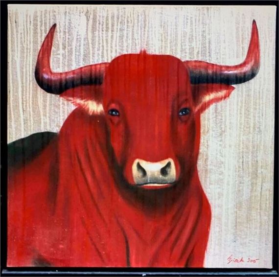 Thierry Bisch | Taureau rouge (2015) | MutualArt