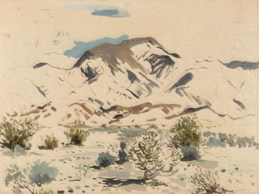 James Swinnerton | Pair of Field Sketches: A Desert Corner + Coming ...