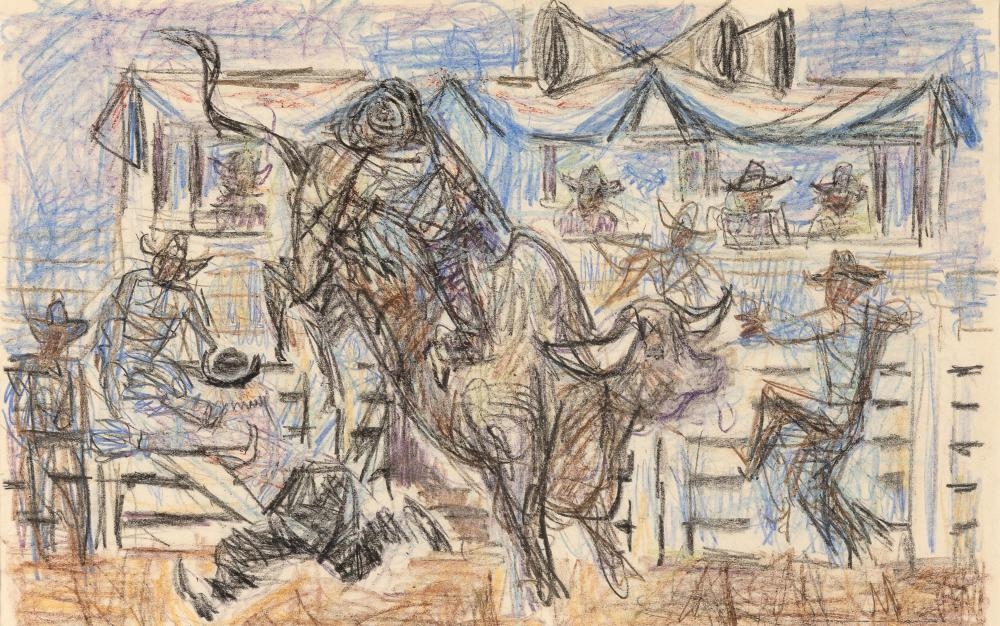 Fletcher Martin | Woman in Blue Reclining on Beach (1940) | MutualArt