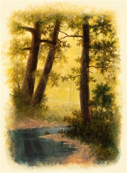 Robert De Leon | Woodland Brook (1995) | MutualArt