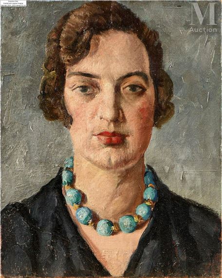 Georges Hanna Sabbagh | Portrait d'Agnès Humbert (1935) | MutualArt