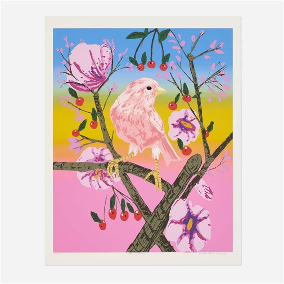 Ann Craven | Sunset Moon Bird (2023) | MutualArt