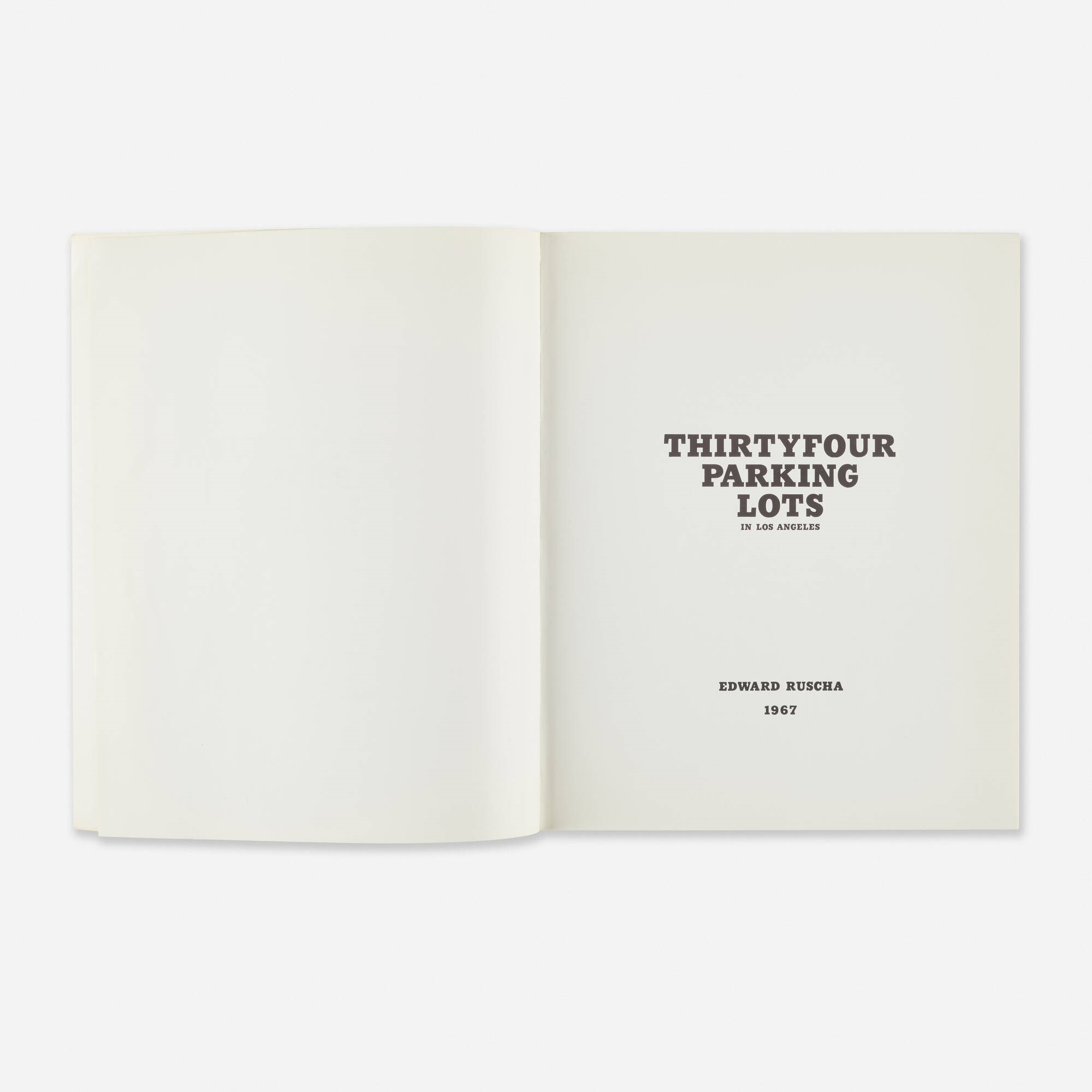 Ed Ruscha | Thirtyfour Parking Lots (1967) | MutualArt