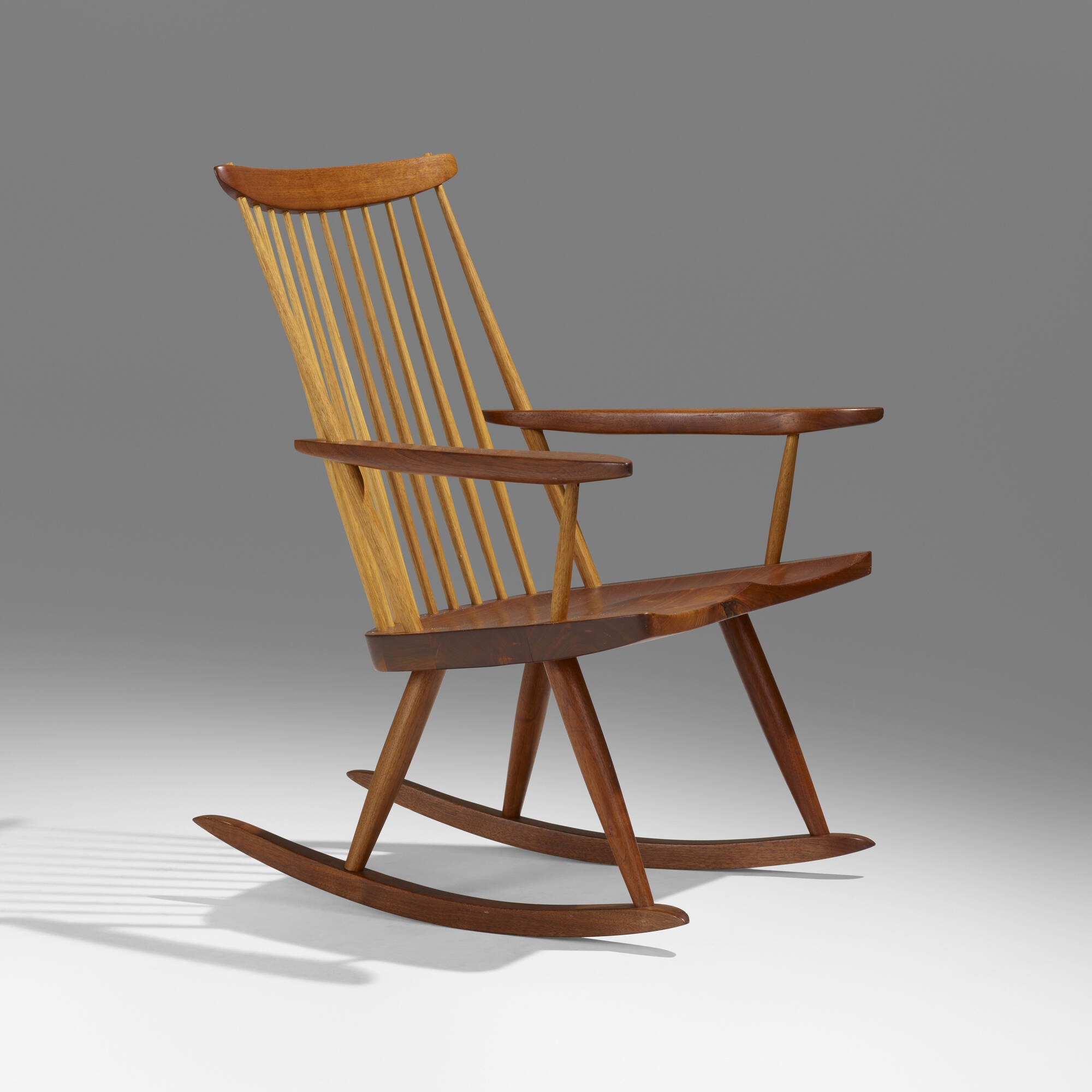 George Nakashima | New Chair Lounge rocker with arms (1989) | MutualArt