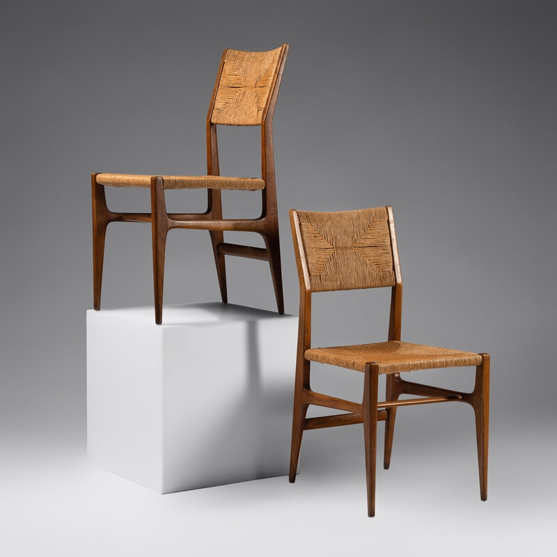 Gio Ponti | Gio Ponti (Italian, 1891-1979) Pair of Leggera Hardwood ...