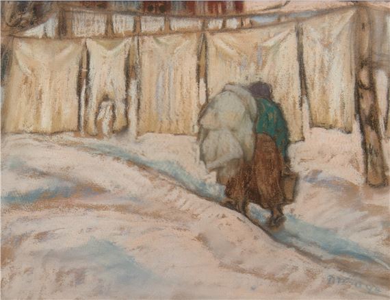 Marcus Collin | Washing laundry | MutualArt