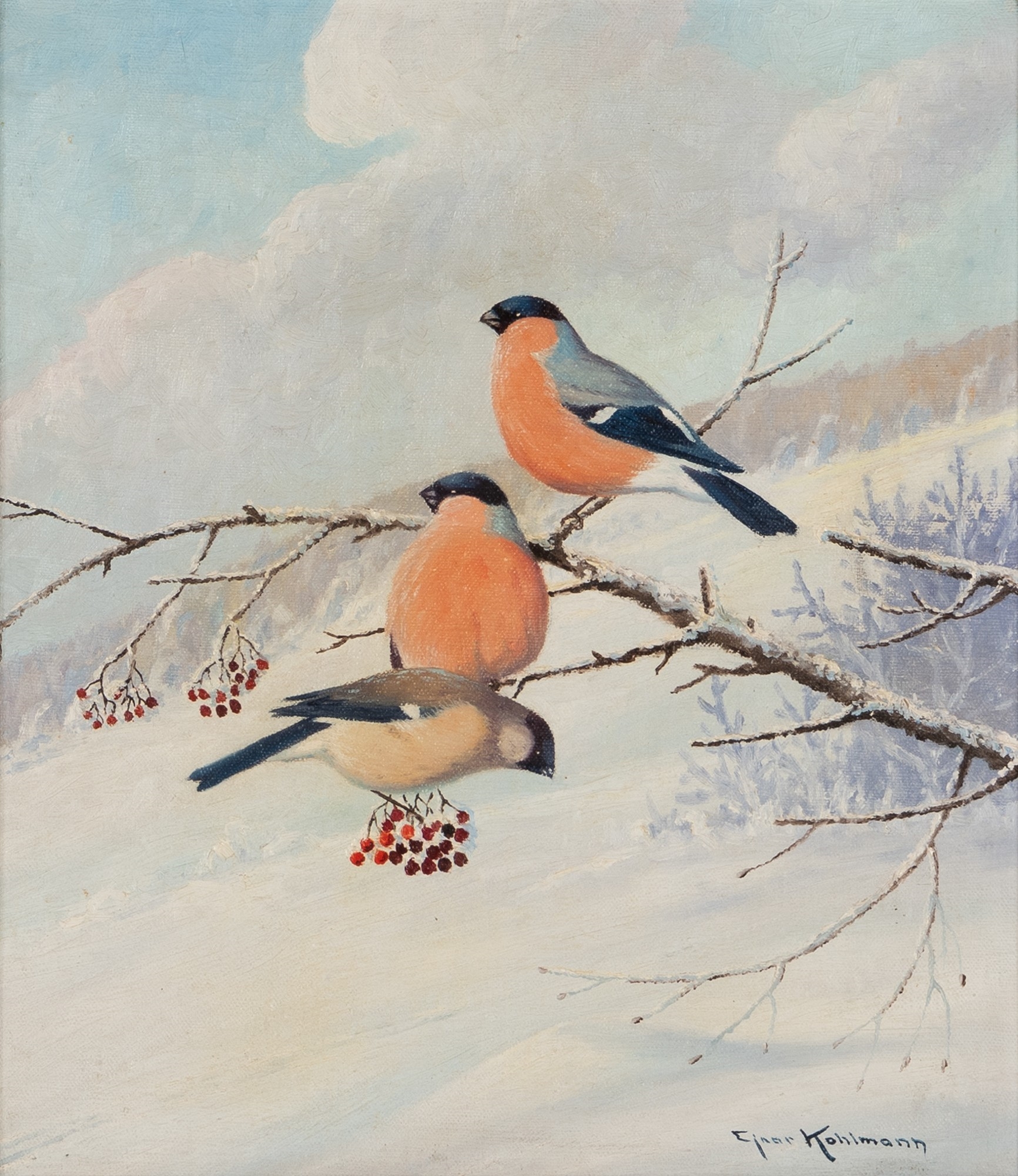 Ejnar Kohlmann | Wood grouse | MutualArt