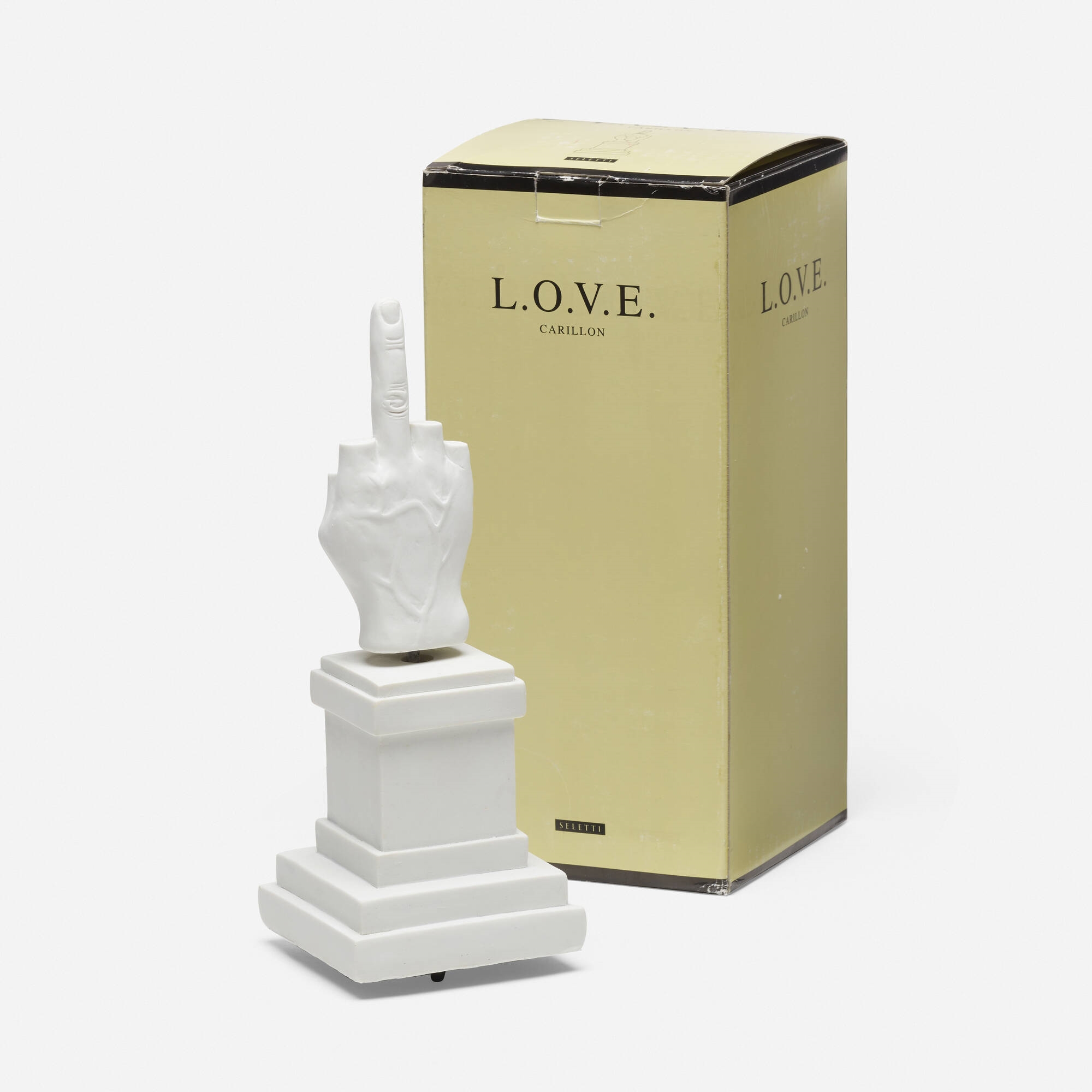 Maurizio Cattelan | L.O.V.E. Carillon music box (2015) | MutualArt
