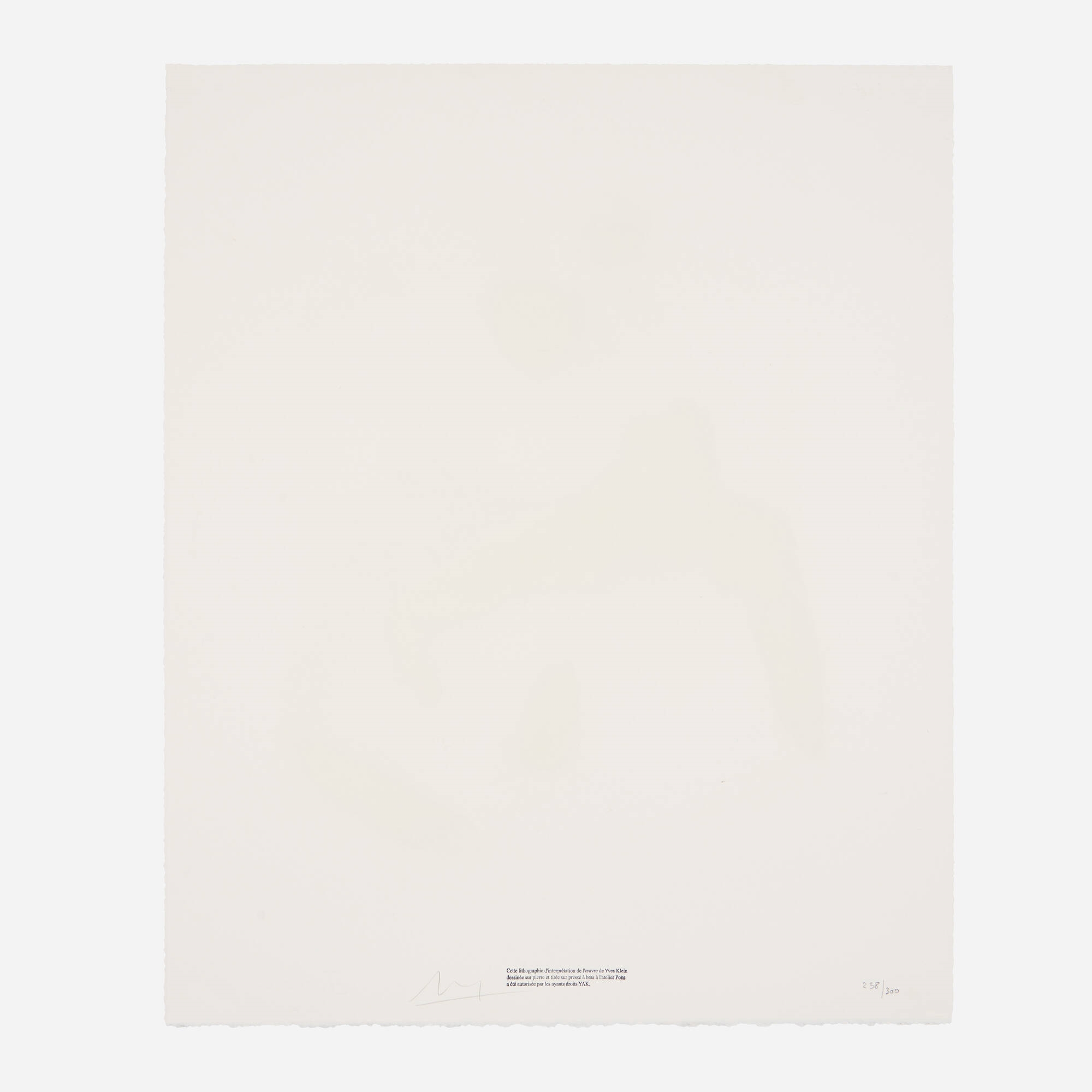 Yves Klein | Monique (from the Anthropométries series (2004) | MutualArt