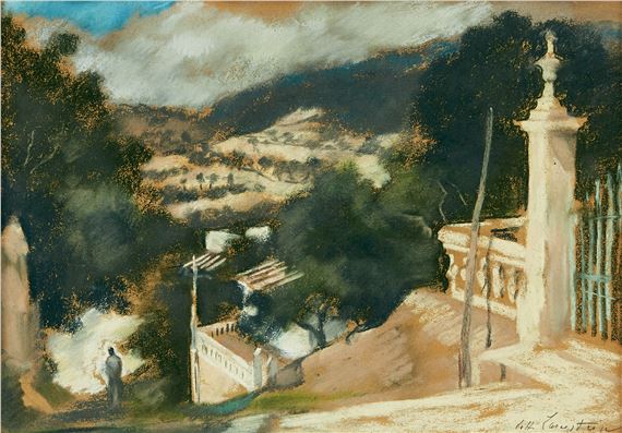 Lotte Laserstein | View from Ascona, Switzerland | MutualArt