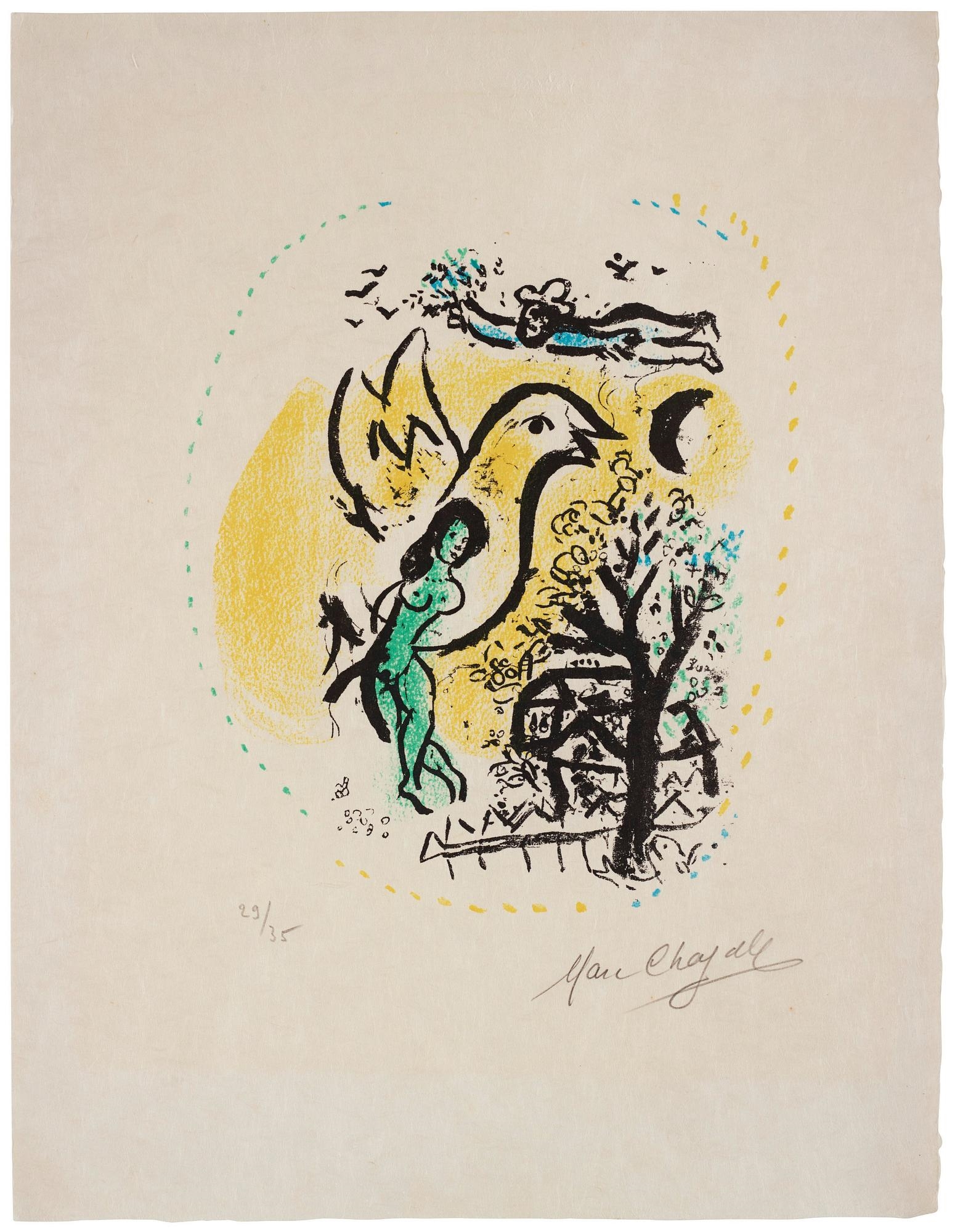Marc Chagall | LE PAYSAN AU PUITS (1952) | MutualArt