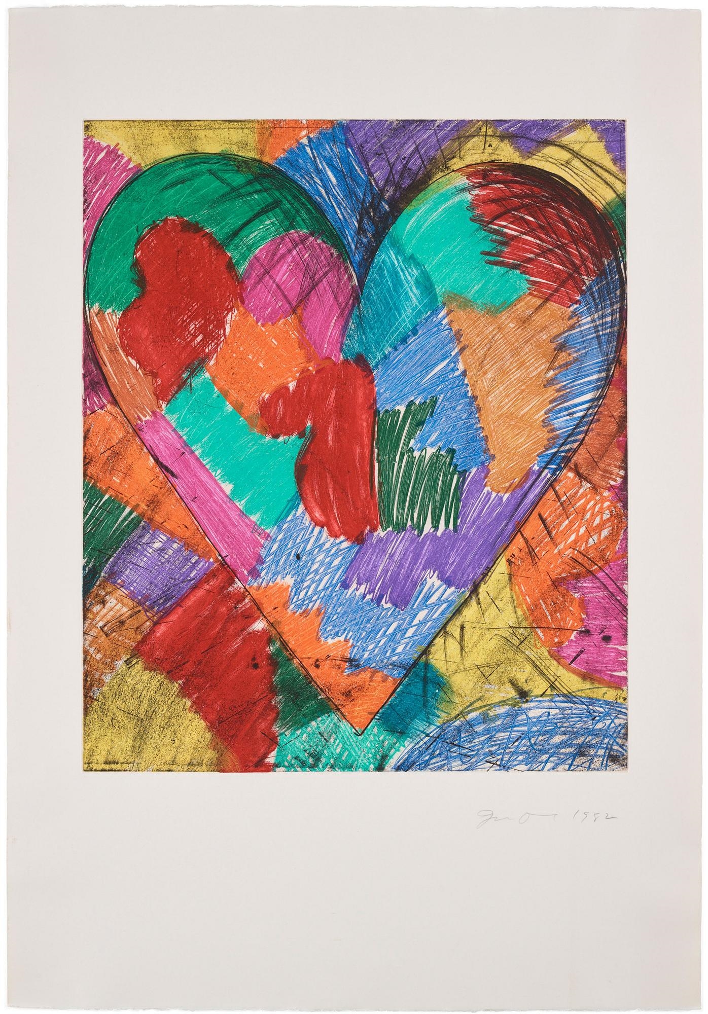 Jim Dine | EIGHT HEARTS (1970) | MutualArt