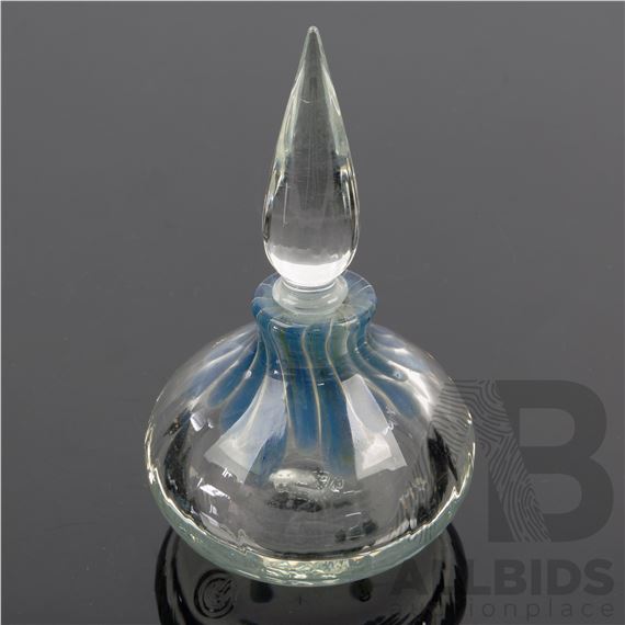Richard Clements | Hand Blown Studio Art Glass Perfume Bottle with ...