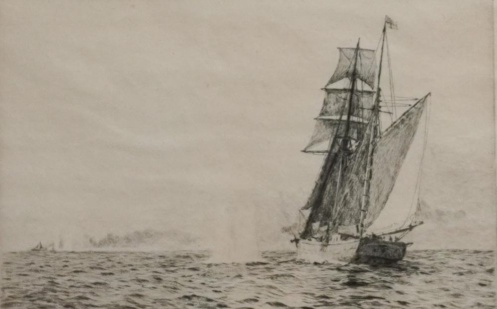 William Lionel Wyllie | The Q-Boat Probus Sinking a U-Boat | MutualArt