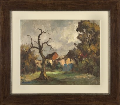 Alexander Rose-Innes | Cottages with Trees | MutualArt
