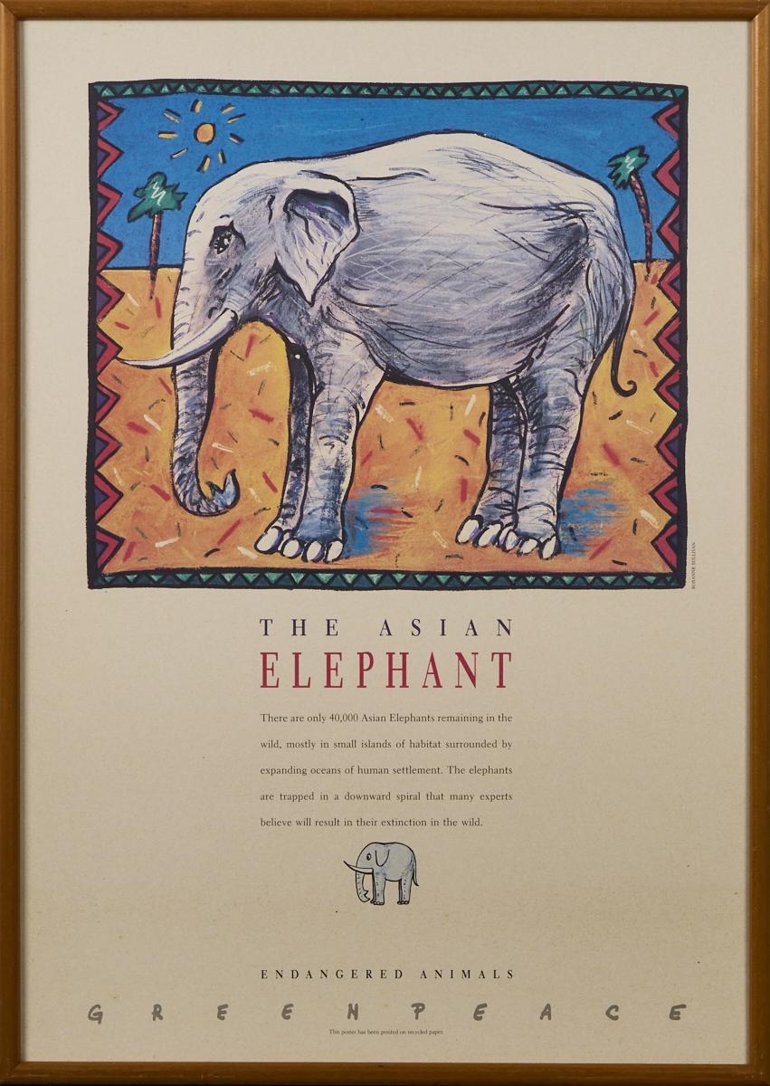 Rosanne Sullivan | A Vintage Greenpeace Endangered Animals Poster 'The ...