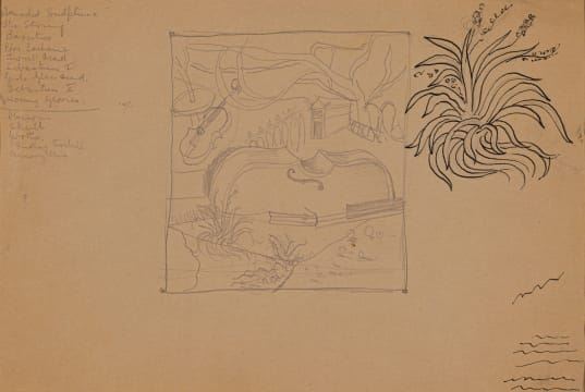 Alexis Preller | The Cello, sketch | MutualArt