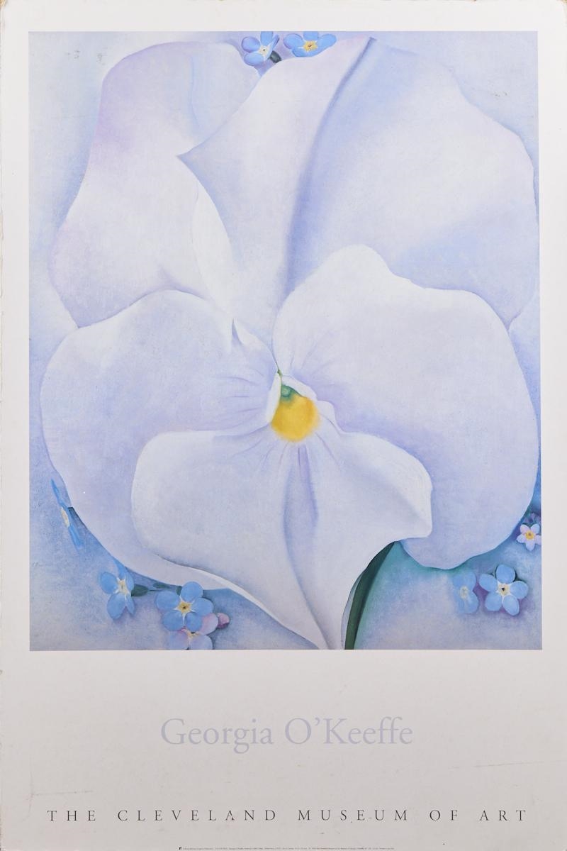 Georgia O'Keeffe | A Georgie O'Keeffe Poster On Board | MutualArt