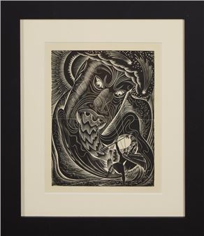 E. Mervyn Taylor | E . MERVYN TAYLOR Magical Wooden Head c. 1957 (1957 ...