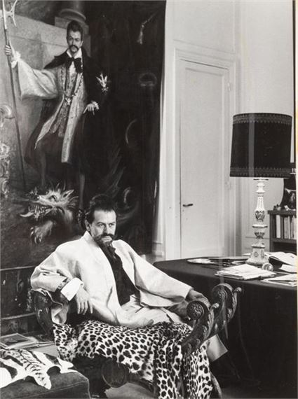 Willy Maywald | Painter Mathieu in front of his self-portrait (Circa ...