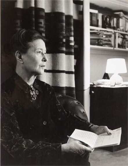 Willy Maywald | Simone de Beauvoir (Circa 1955) | MutualArt
