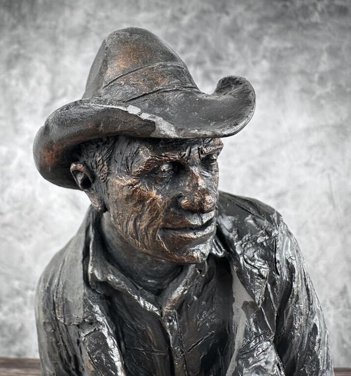 Michael Garman | Michael Garman Taking the Rough Off Sculpture | MutualArt