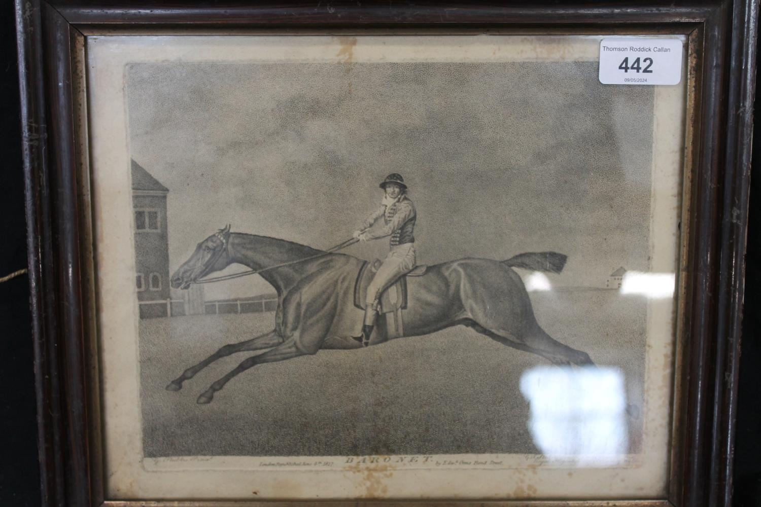 George Stubbs | Antinoüs, a chestnut racehorse, in a landscape | MutualArt