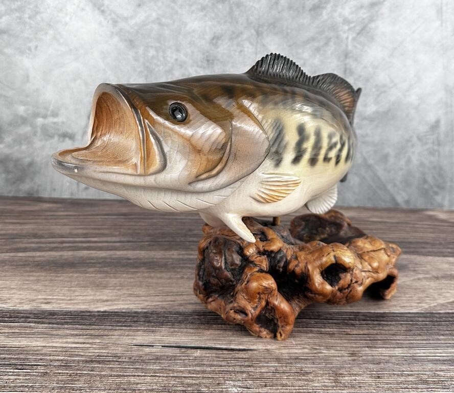 Robert Berry | Bob Berry Big Sky Carvers Montana Carved Bass | MutualArt