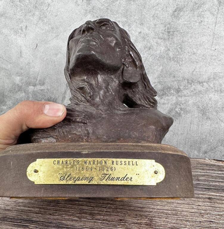 Charles Marion Russell | Charles M Russell Sleeping Thunder Bronze ...