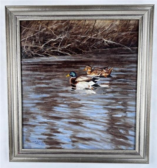 Robert F. Morgan | Robert F Morgan Oil on Board Painting (Circa 1970s ...