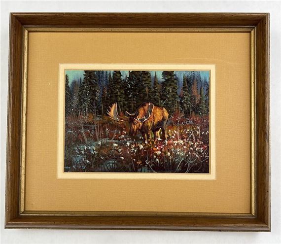 Ron Bailey | Ron Bailey Montana Moose Oil Painting (1943) | MutualArt