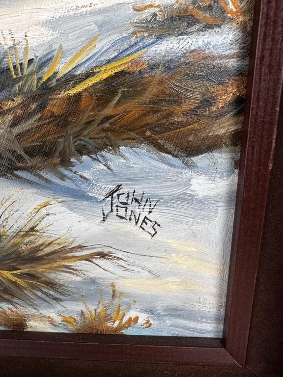 John T. Jones | John Jones Oil on Board Cowboy Painting (1940) | MutualArt