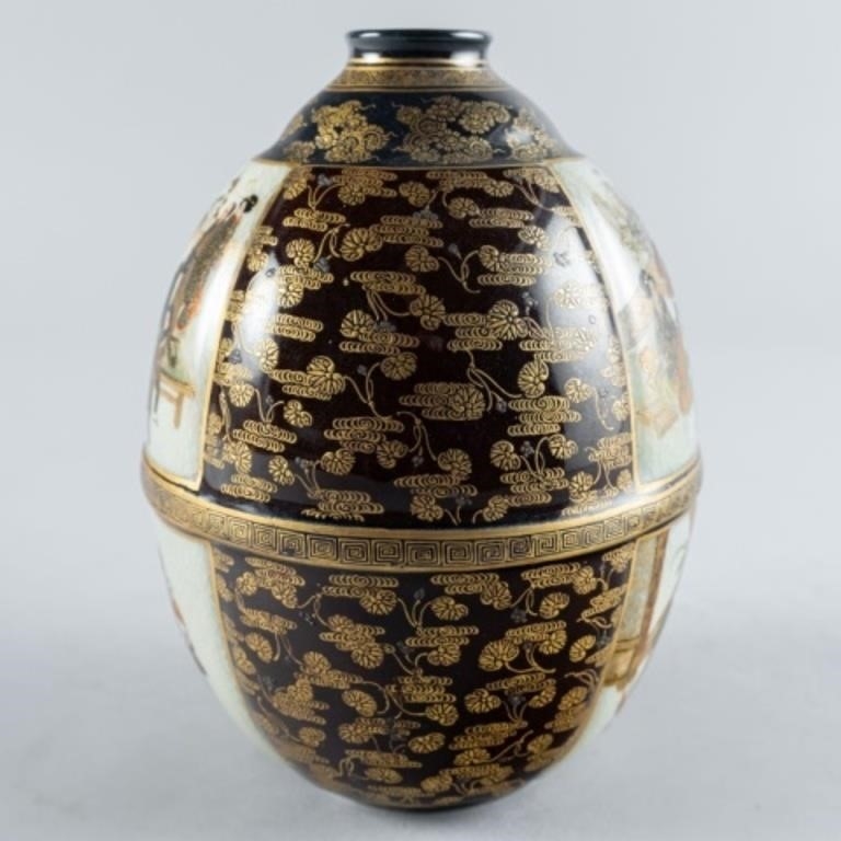 Japanese School, 20th Century | JAPANESE SATSUMA KINKOZAN TSUKURU VASE ...