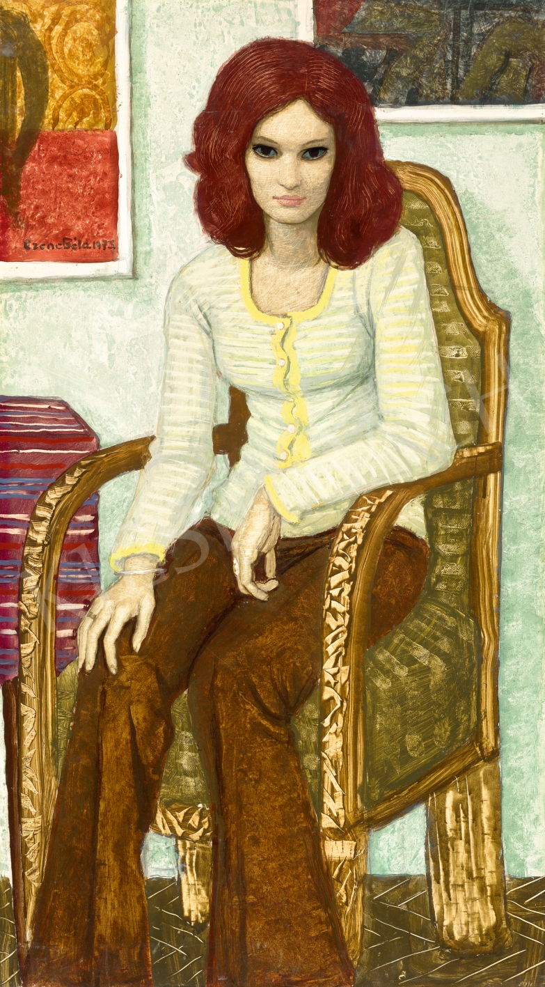 Béla Czene | Girl with Red Hair (1975) | MutualArt