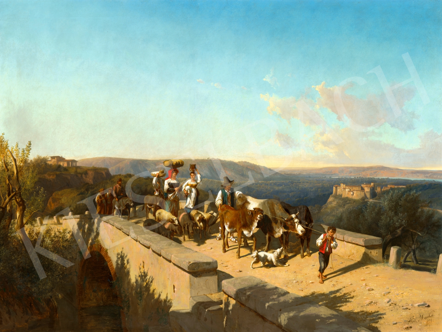 Károly Markó | Italian Landscape (1853) | MutualArt