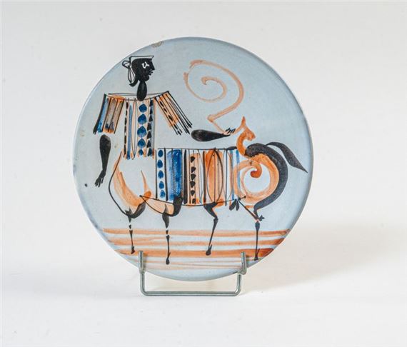 Roger Capron | Work from the 1960s Plate White ceramic (1960s) | MutualArt