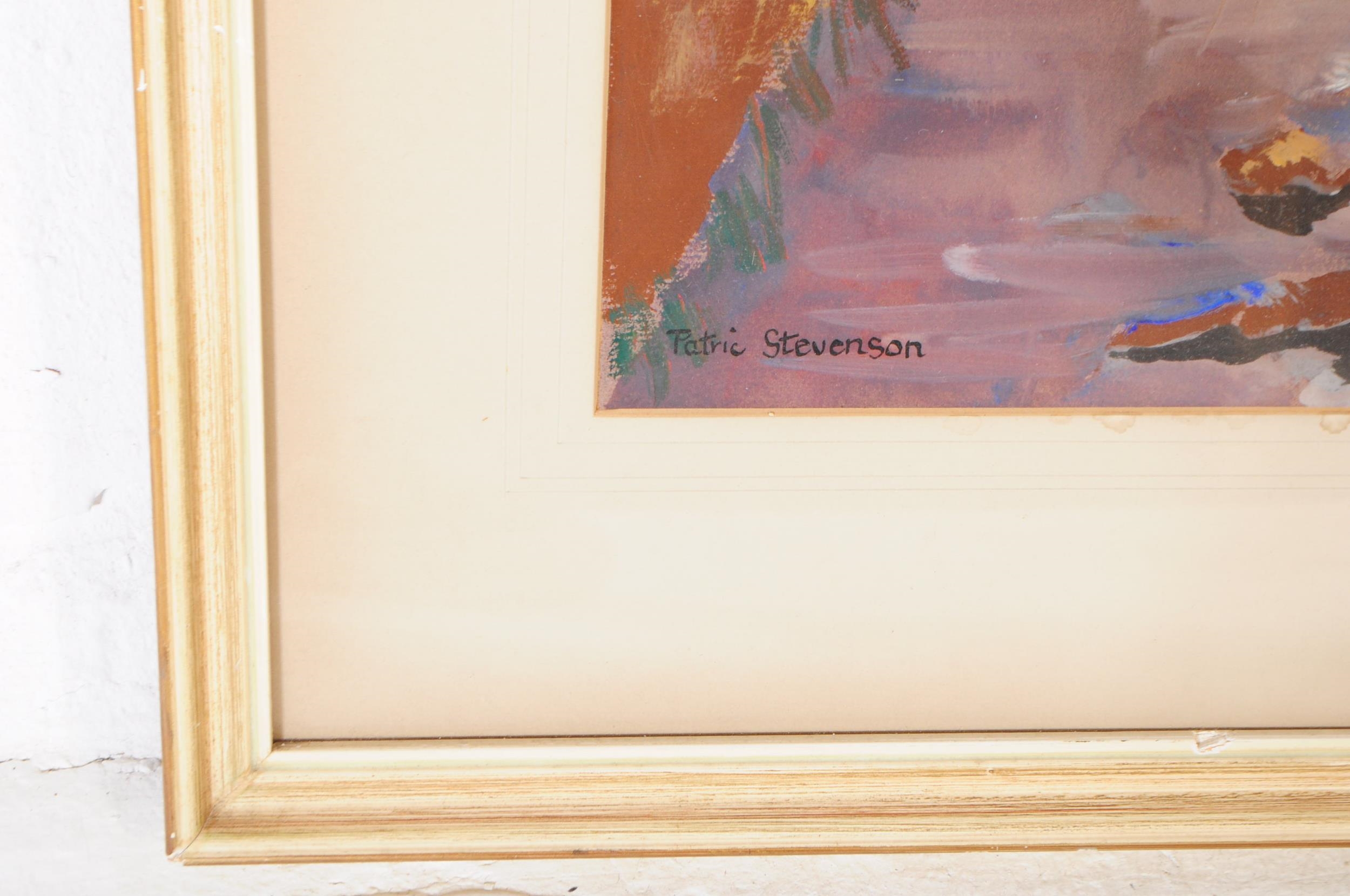 Patric Stevenson | PATRIC STEVENSON - OIL ON PAPER LANDSCAPE PAINTING ...