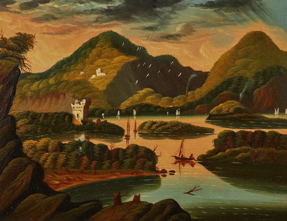 Thomas Chambers | CASTLES ON THE RHINE RIVERVIEW (Circa 1840) | MutualArt