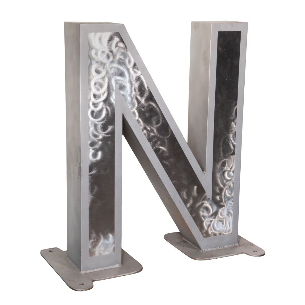 Kenneth Nelson | Steel Letter Sculptures | MutualArt