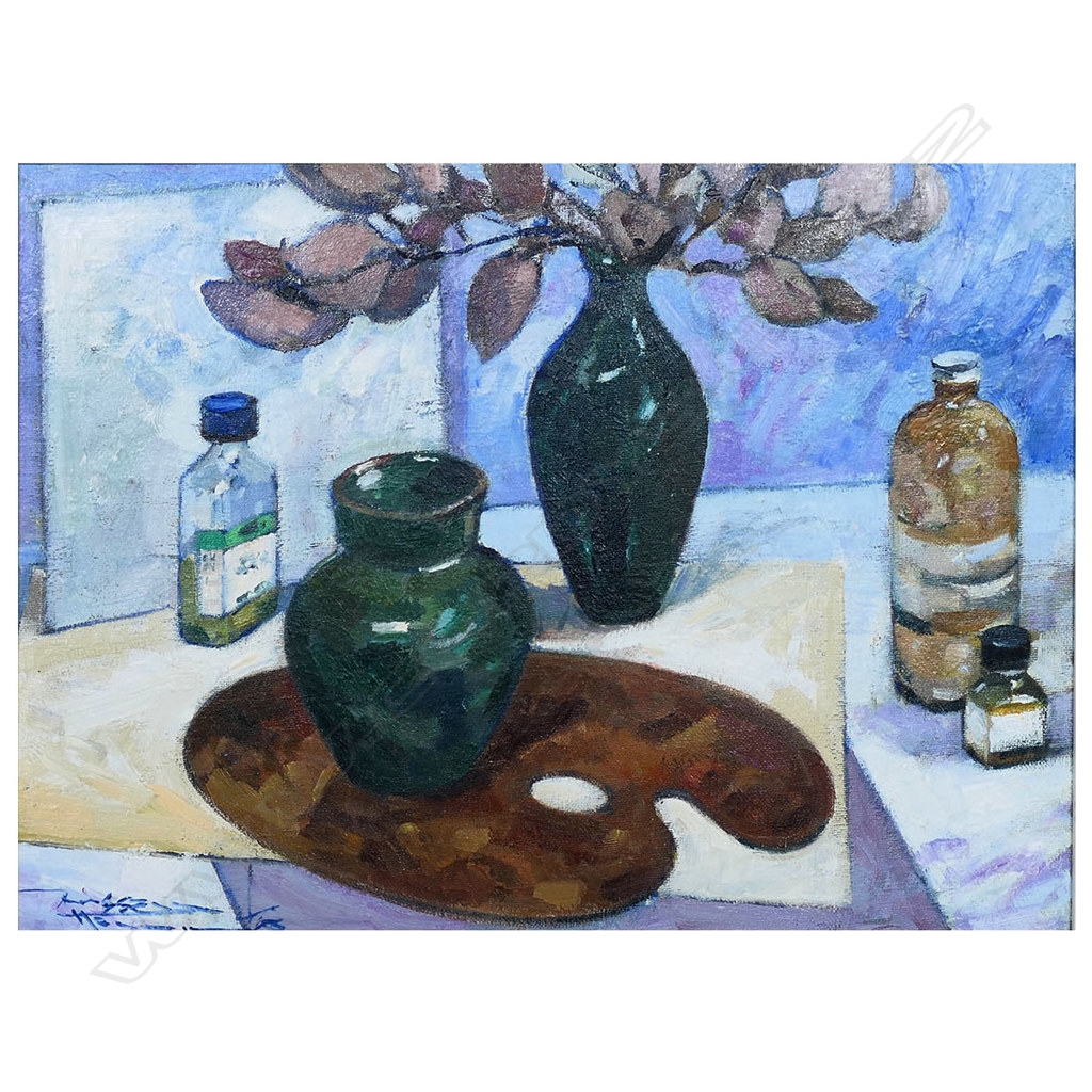 Russell Hollings | The mahogany palette (2018) | MutualArt