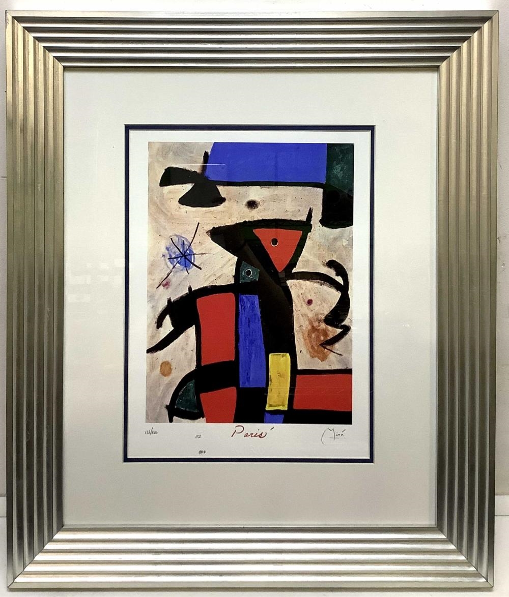 Joan Miró | Joan Miro “Dipinto LLL/V” Framed Print | MutualArt
