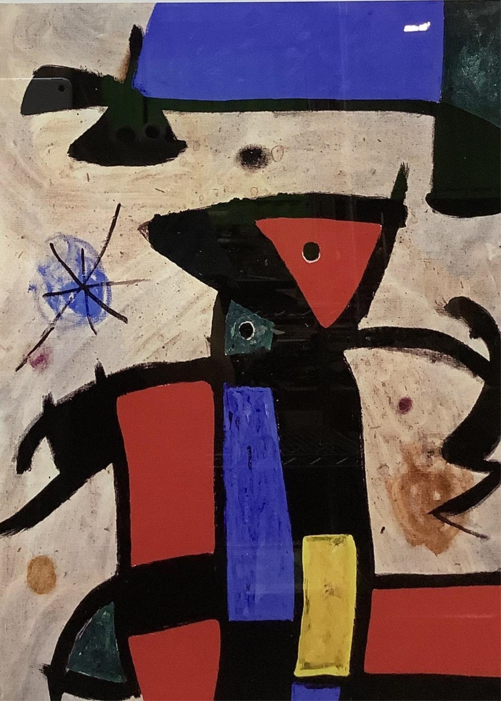 Joan Miró | Joan Miro “Dipinto LLL/V” Framed Print | MutualArt