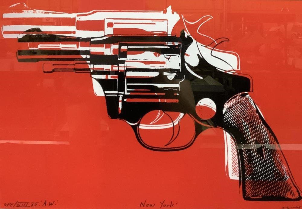Andy Warhol | Andy Warhol “ Guns, C.1981-82” Framed Print | MutualArt