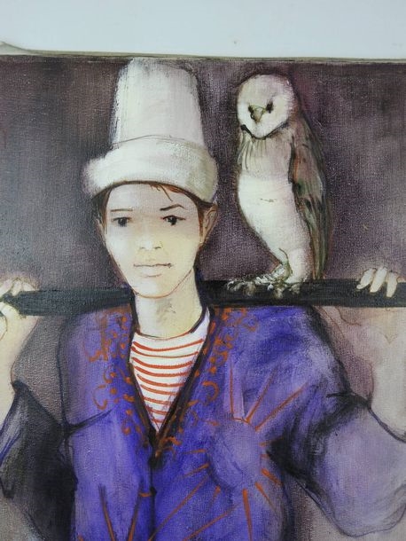 L. Franck | Clown with an owl | MutualArt