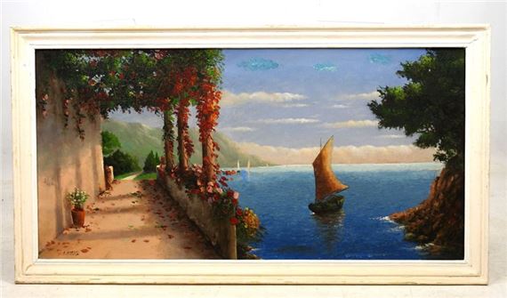 L. Chaney | Mediterranean landscape | MutualArt