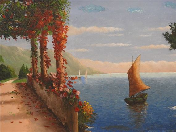 L. Chaney | Mediterranean landscape | MutualArt