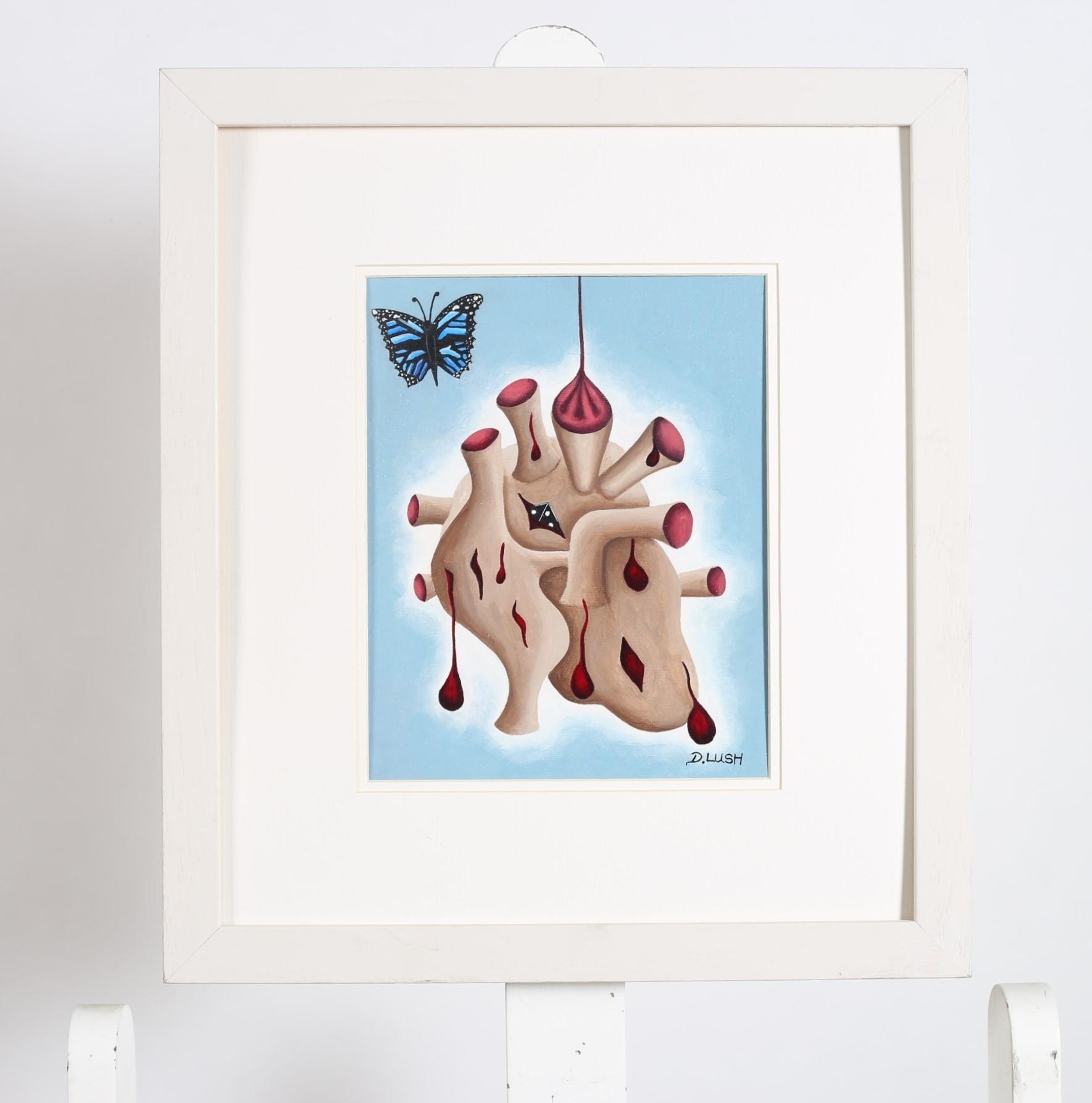 Debbie Lush | DEBBIE LUSH War Wounds Heart of Stone Oil on canvas board ...